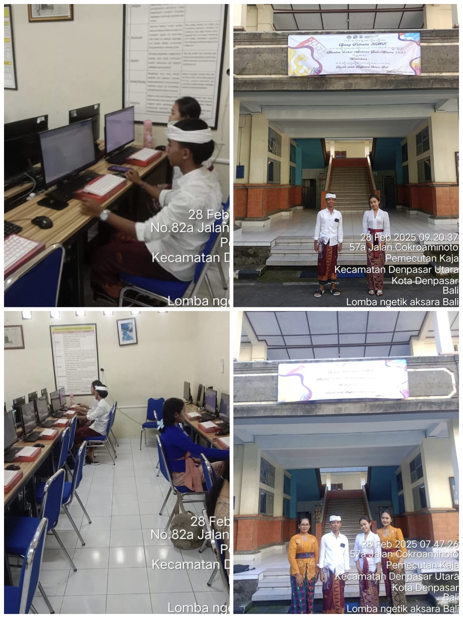 Lomba Mengetik Dengan Keyboard Aksara Bali | SMK Negeri 3 Singaraja